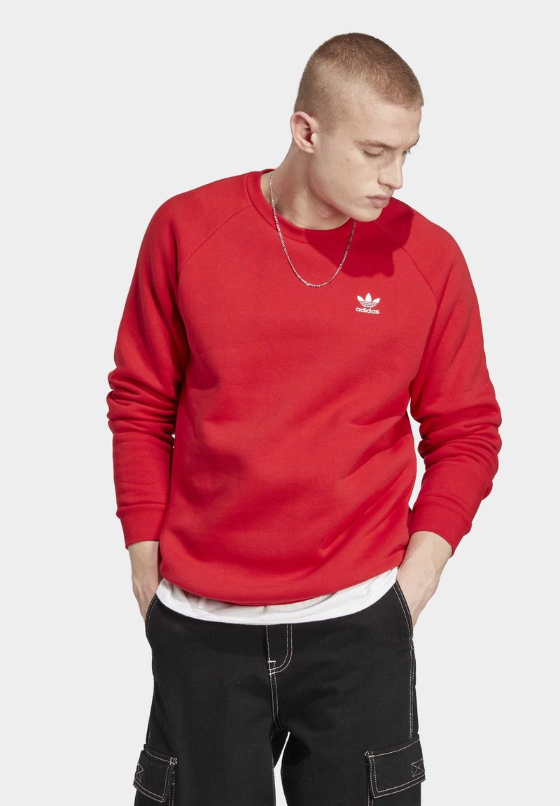 adidas Originals ESSENTIAL CREW - Sweatshirt - better scarlet/red - Zalando