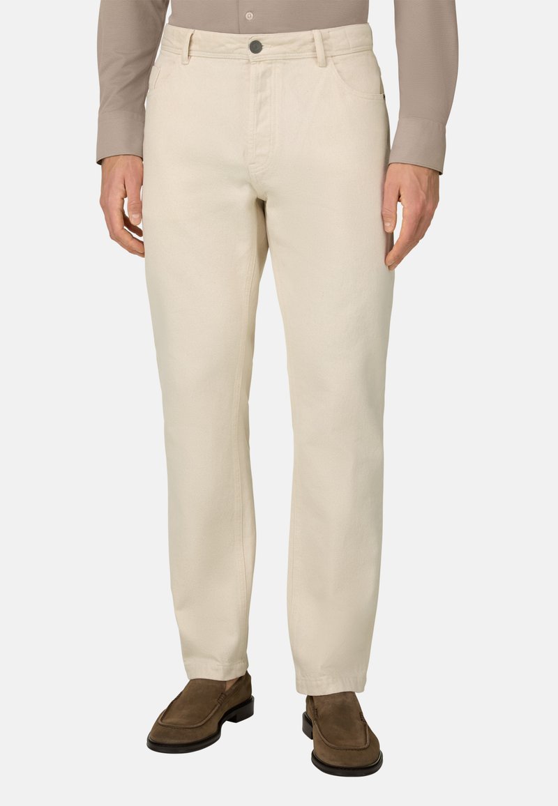 Boggi Milano SUSTAINABL - Jeans Tapered Fit - cream/beige - Zalando.be