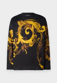 Versace Jeans Couture PANEL BAROQUE - Topper langermet - black/gold ...