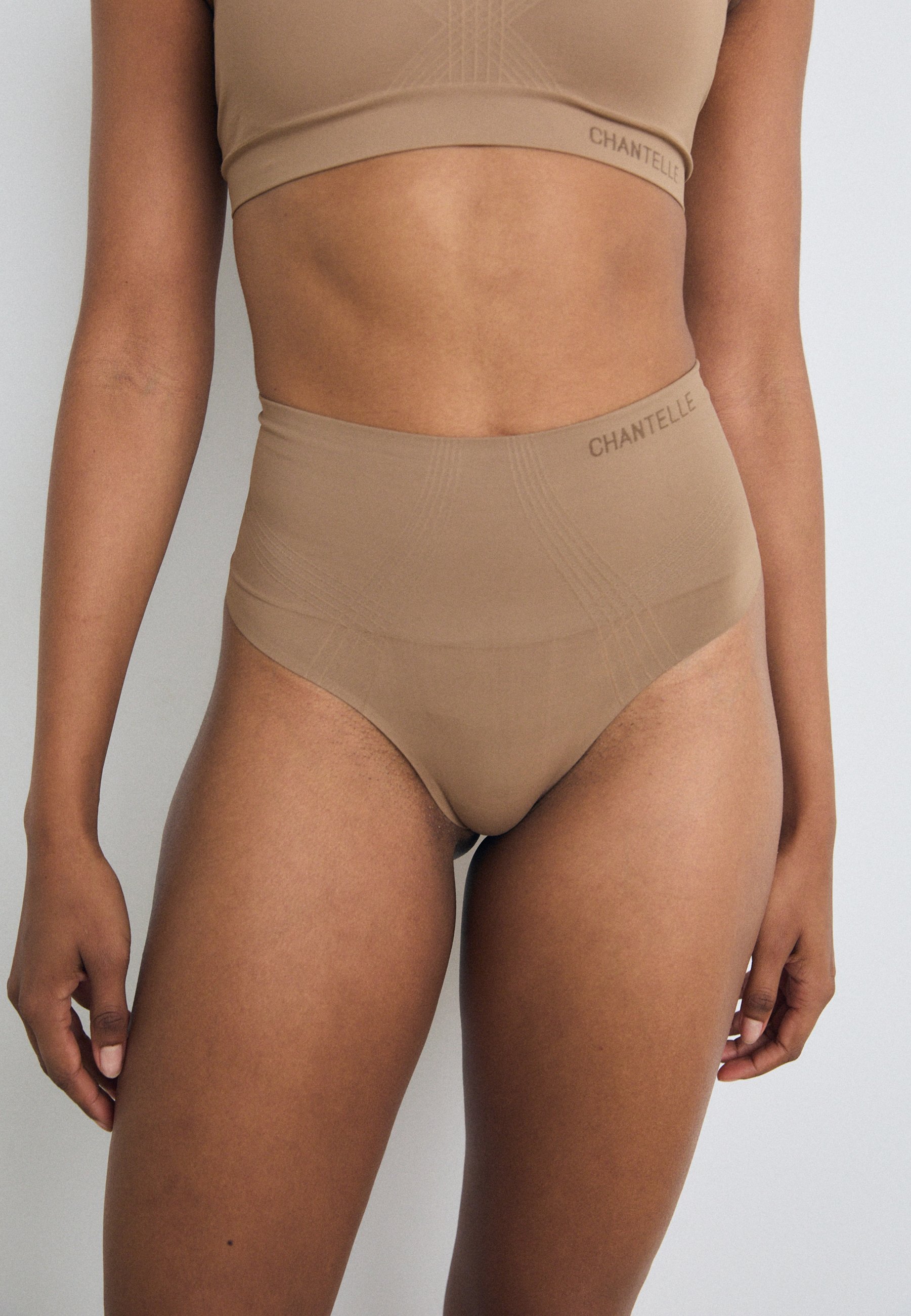 Chantelle SMOOTH COMFORT HIGH WAIST THONG Shapewear terracotta light brown Zalando