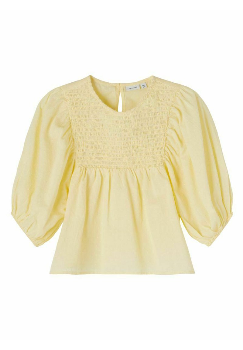 Name it Bluse - double cream yellow/weiß - Zalando.ch