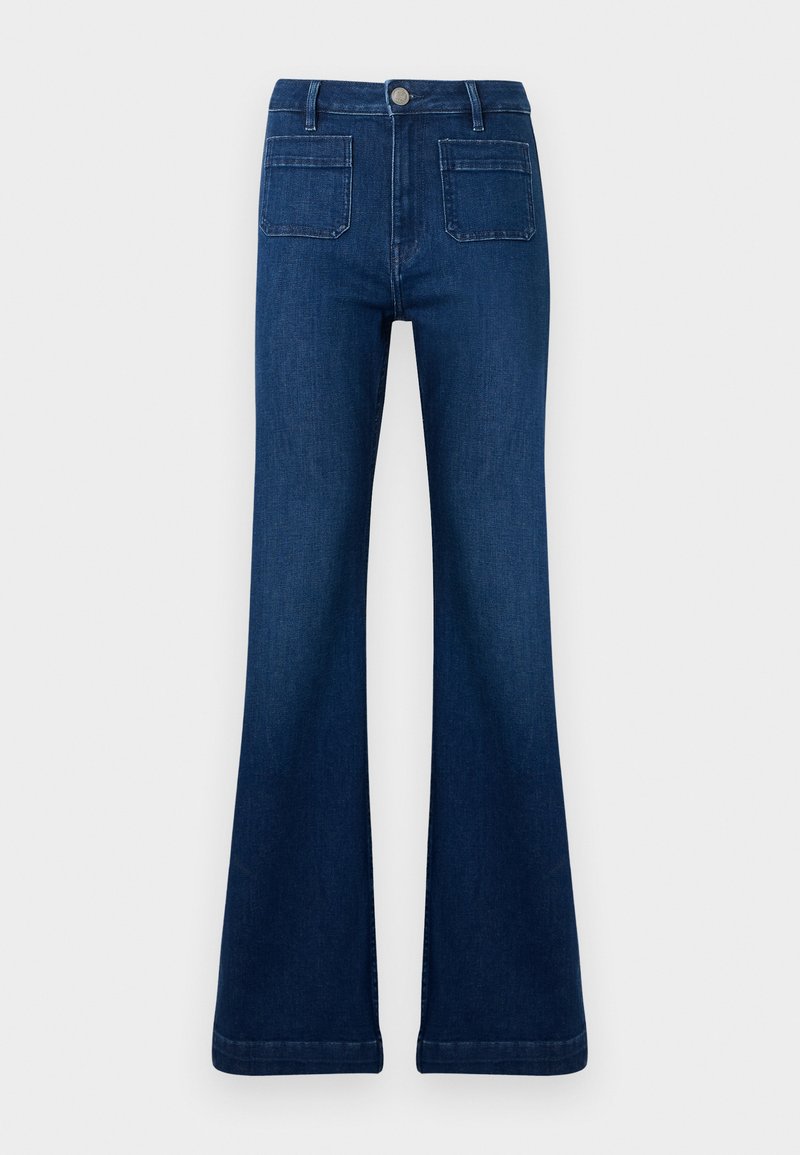ONLY Flared fit ONLMADISON High waist - Flared Jeans - dark blue denim ...
