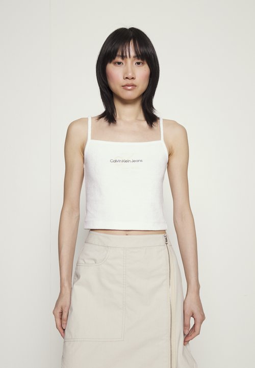 Calvin Klein Jeans CK TANK - Top - bright white/weiß - Zalando.ch