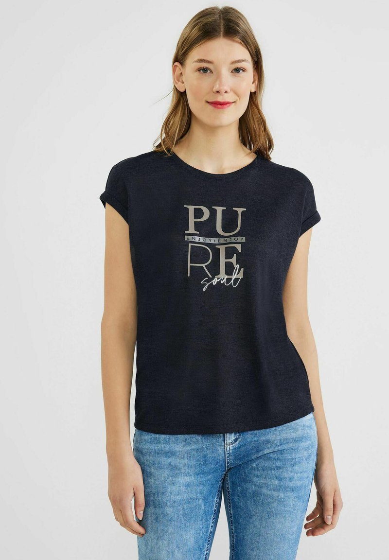 Street One MIT PART - T-Shirt print - blau/dunkelblau - Zalando.de