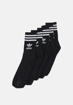 adidas Originals MID CUT 5 PACK UNISEX - Socks - black - Zalando.co.uk