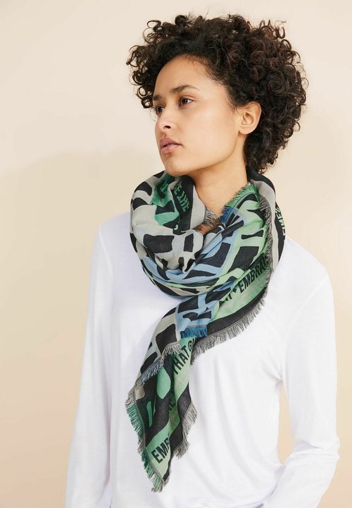 Street One JACQUARD TUCH - Tuch - blau - Zalando.ch
