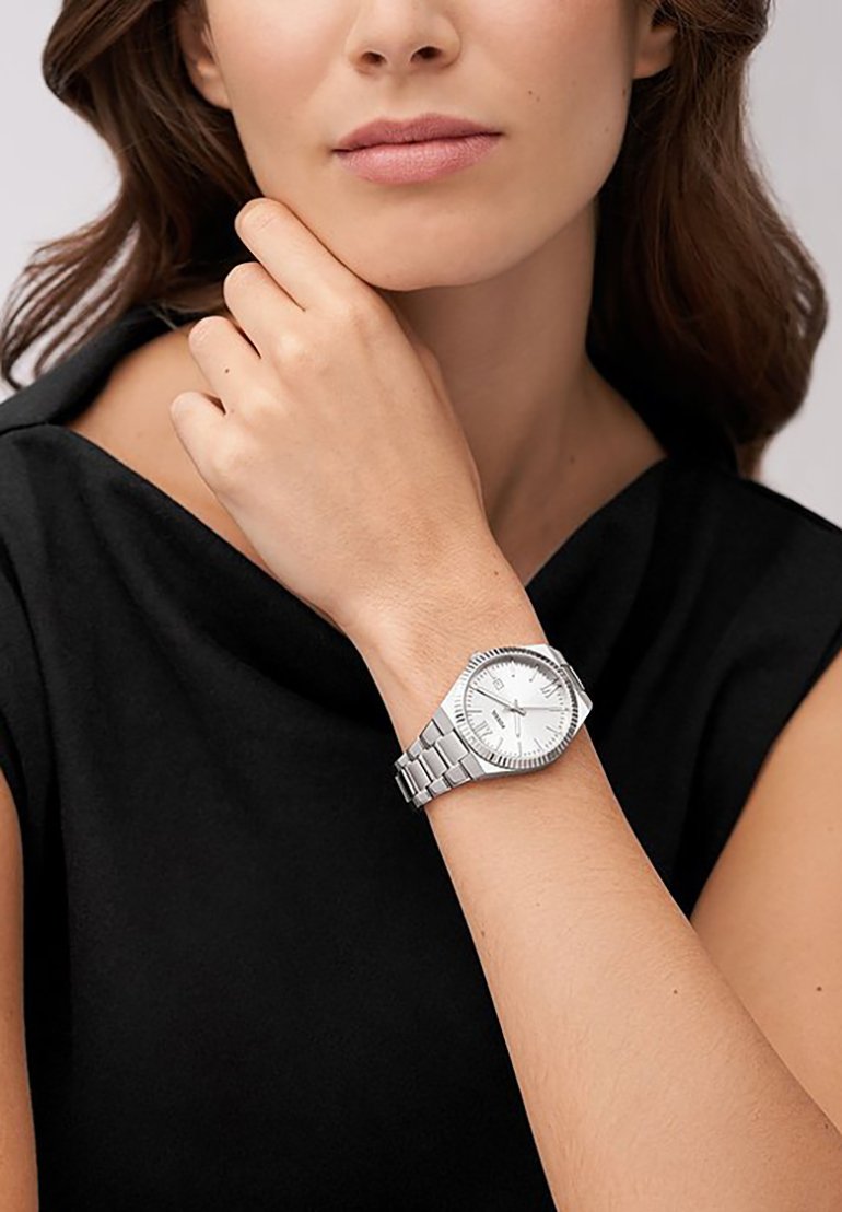 Fossil Scarlette Silver 38mm Uhr Stainless Steel Silver