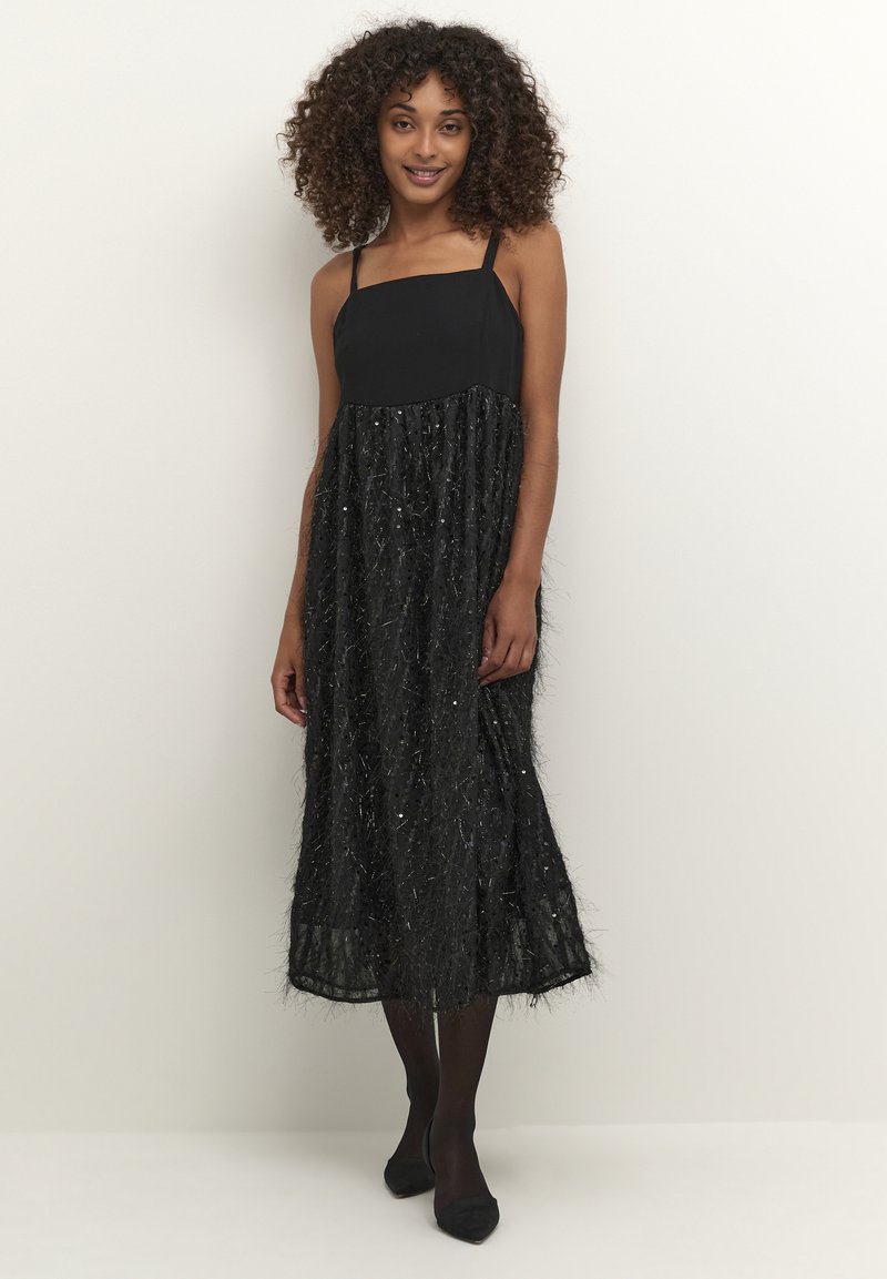Kaffe KALUSINDA - Cocktail dress / Party dress - black deep/mottled ...