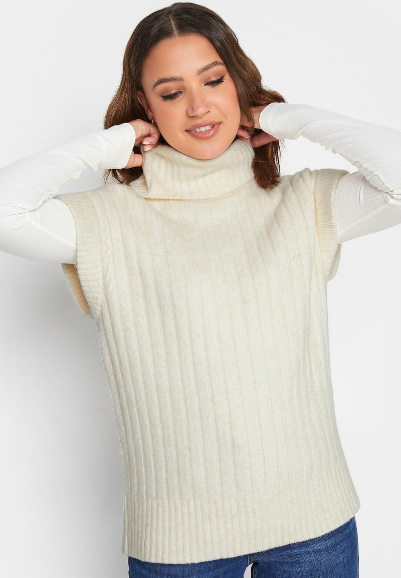 Long Tall Sally ROLL NECK - Striktrøje - white/hvid - Zalando.dk