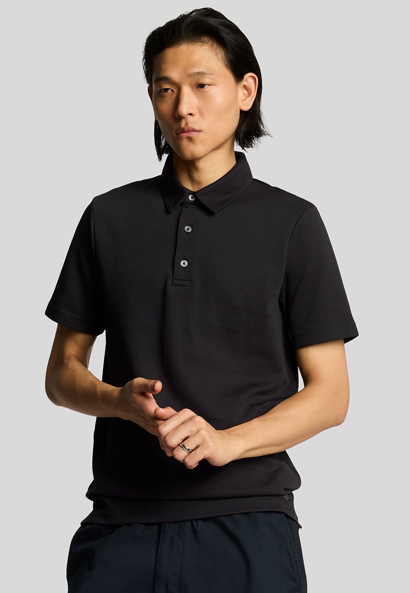 Lyle & Scott TWILL TEXTURE - Piké - lacquer/svart - Zalando.se