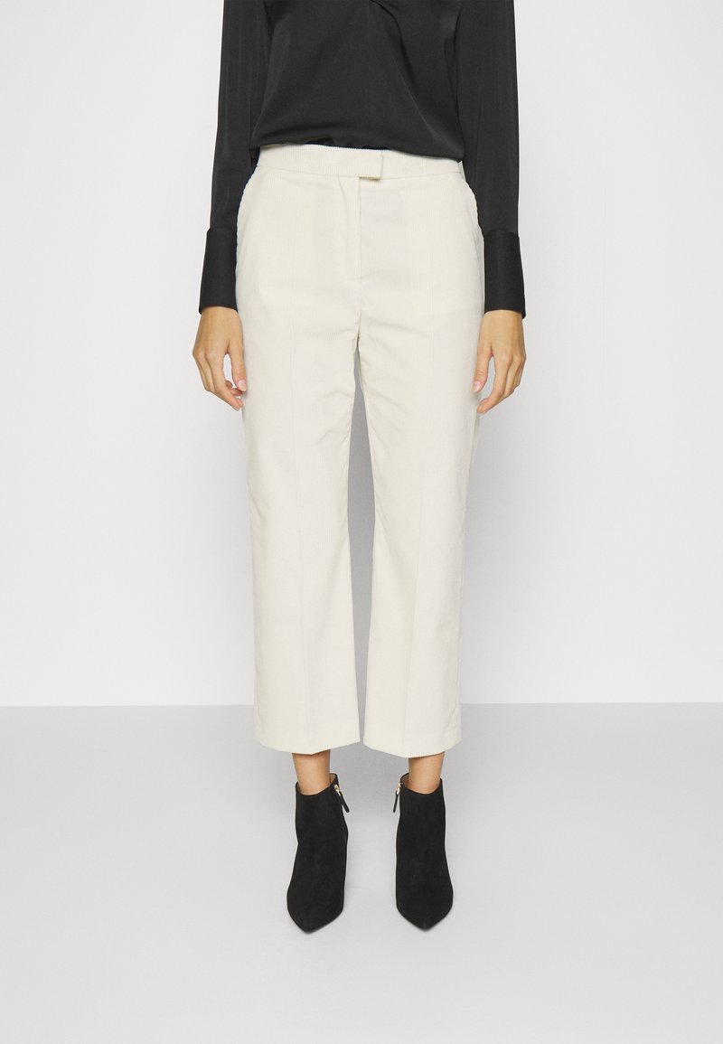 BOSS TESONA - Spodnie materiałowe/biały - Zalando.pl