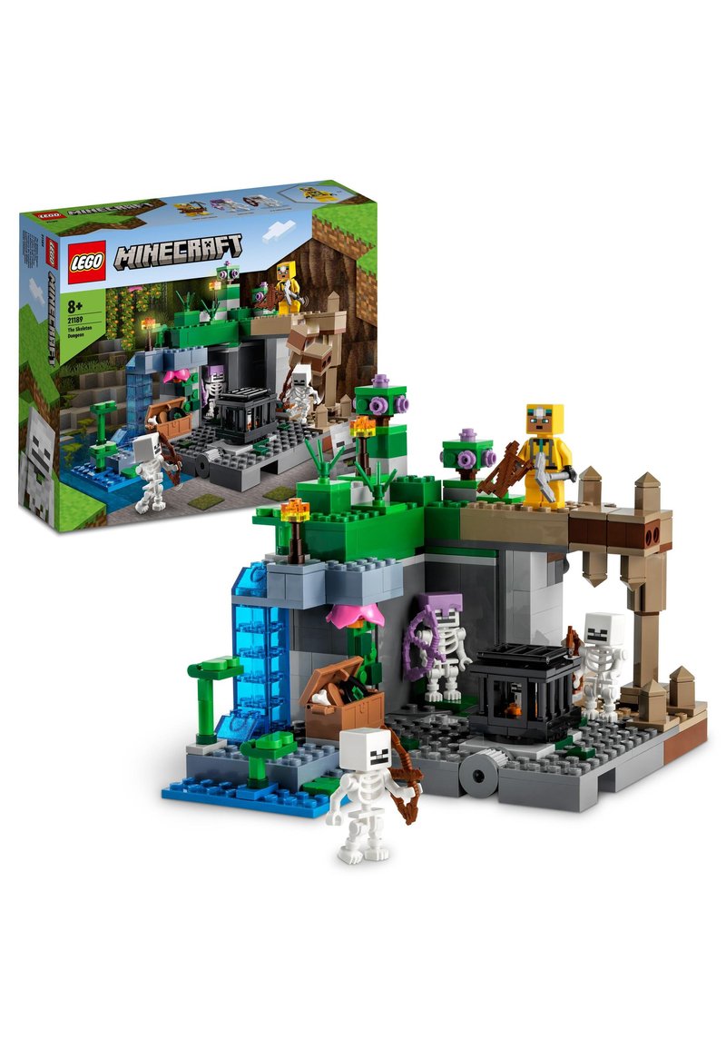 LEGO 21189 MINECRAFT THE SKELETON DUNGEON, BUILDABLE TOY FOR KIDS ...