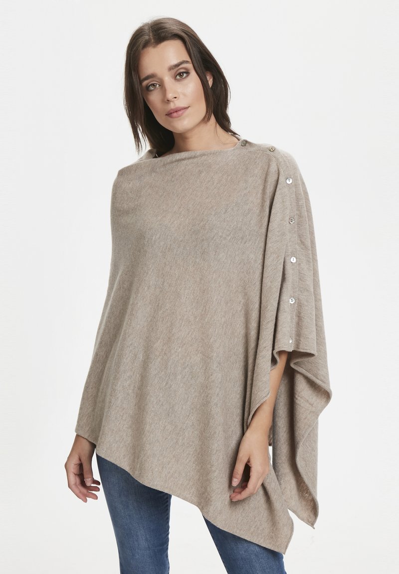 Part Two RIANNA PO - Cape - light camel melange/light brown - Zalando.ie
