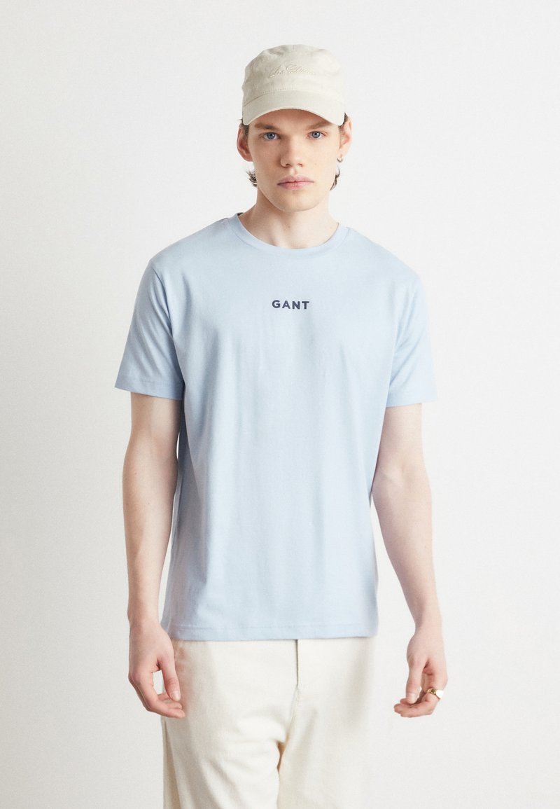 GANT CONTRAST SMALL LOGO - T-Shirt basic - fresh blue/blau - Zalando.at