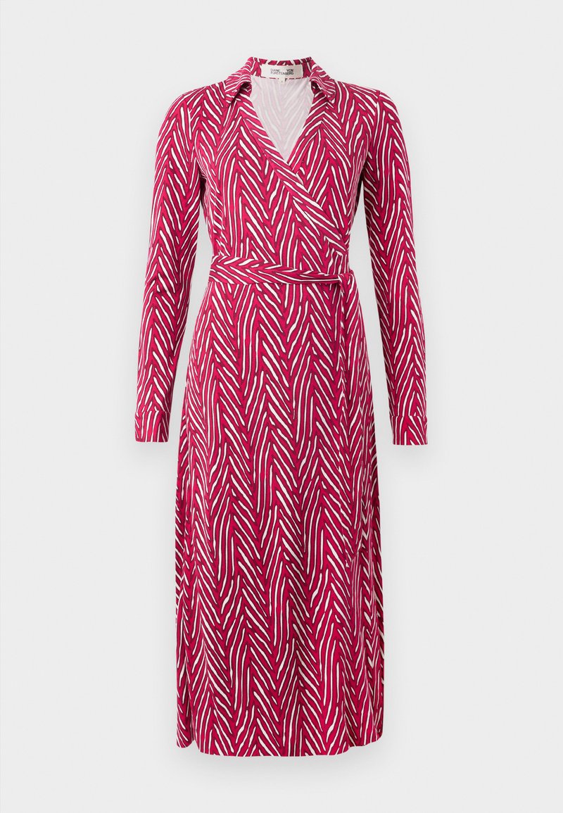 Diane von Furstenberg ABIGAL WRAP DRESS WITH CUFF - Maxi dress - dark ...