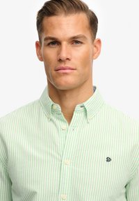 Superdry & Co PREPPY LONG SLEEVE - Shirt - mint stripe/light green ...
