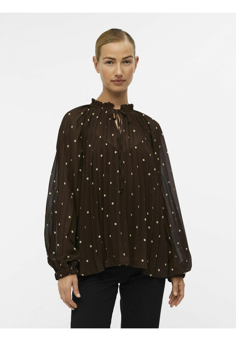 Object PLISSEE - Blouse - java/marron - ZALANDO.FR