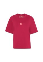 Timberland SHORT SLEEVE TEE - T-shirt basic - beet red/donkerroze ...