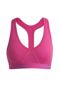 Icebreaker MERINO SPRITE RACER - Medium support sports bra - BRIGHT ...
