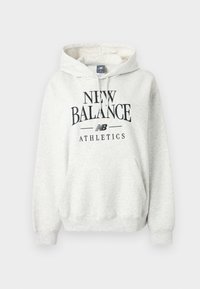 New Balance LINEAR HERITAGE HOODIE - Hættetrøje - grey/grå - Zalando.dk
