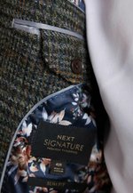 Next HARRIS TWEED TAILORED FIT - Blazer jacket - dark grey check/grey ...