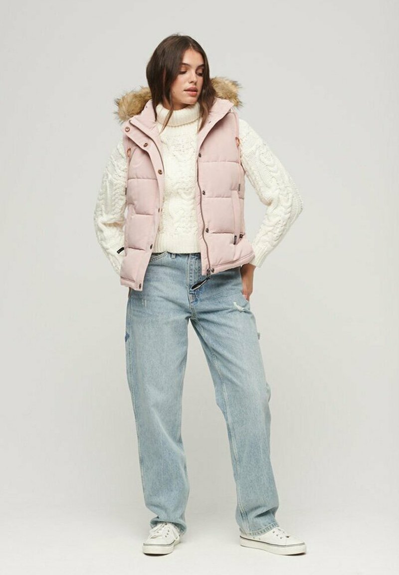 Superdry EVEREST - Chaleco - pink blush/rosa - Zalando.es