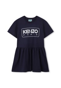KENZO kids WITH RUFFLE - Robe de jour - caban/bleu - ZALANDO.FR