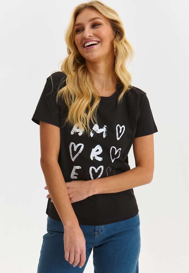 Top Secret T-Shirt print - czarny/schwarz - Zalando.de