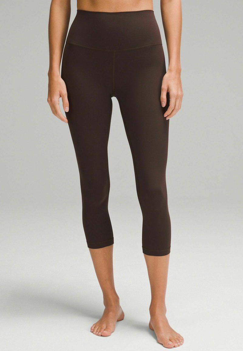 lululemon ALIGN HIGH-RISE CROP 53cm - Tights - espresso/braun - Zalando.de