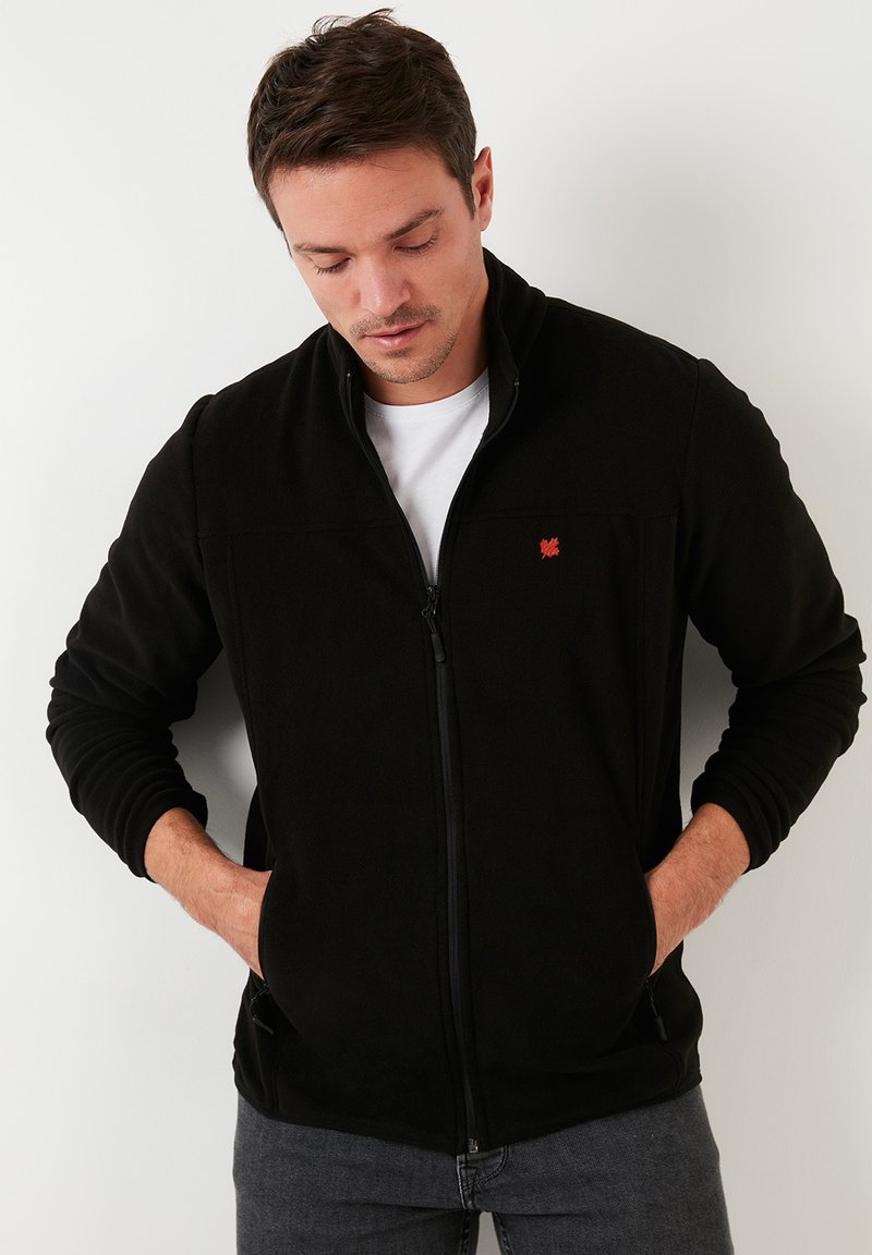 Buratti Fleece jacket - black - Zalando.ie
