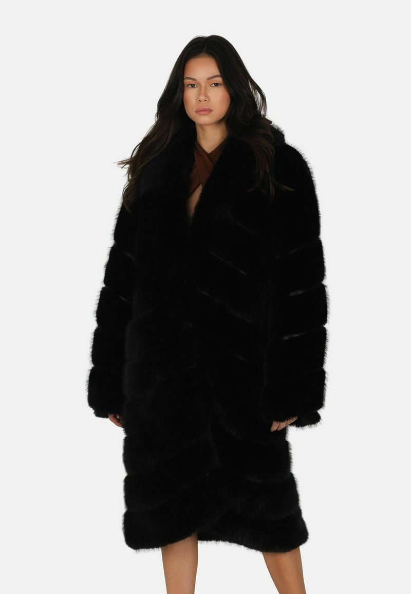 OW Collection COPENHAGEN FAUX FUR - Winter coat - black - Zalando