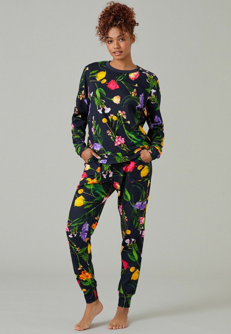 B by Ted Baker Pyjama set - navy blue floral/dark blue - Zalando.de