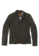 Emilio Adani Leather jacket - grün/green - Zalando