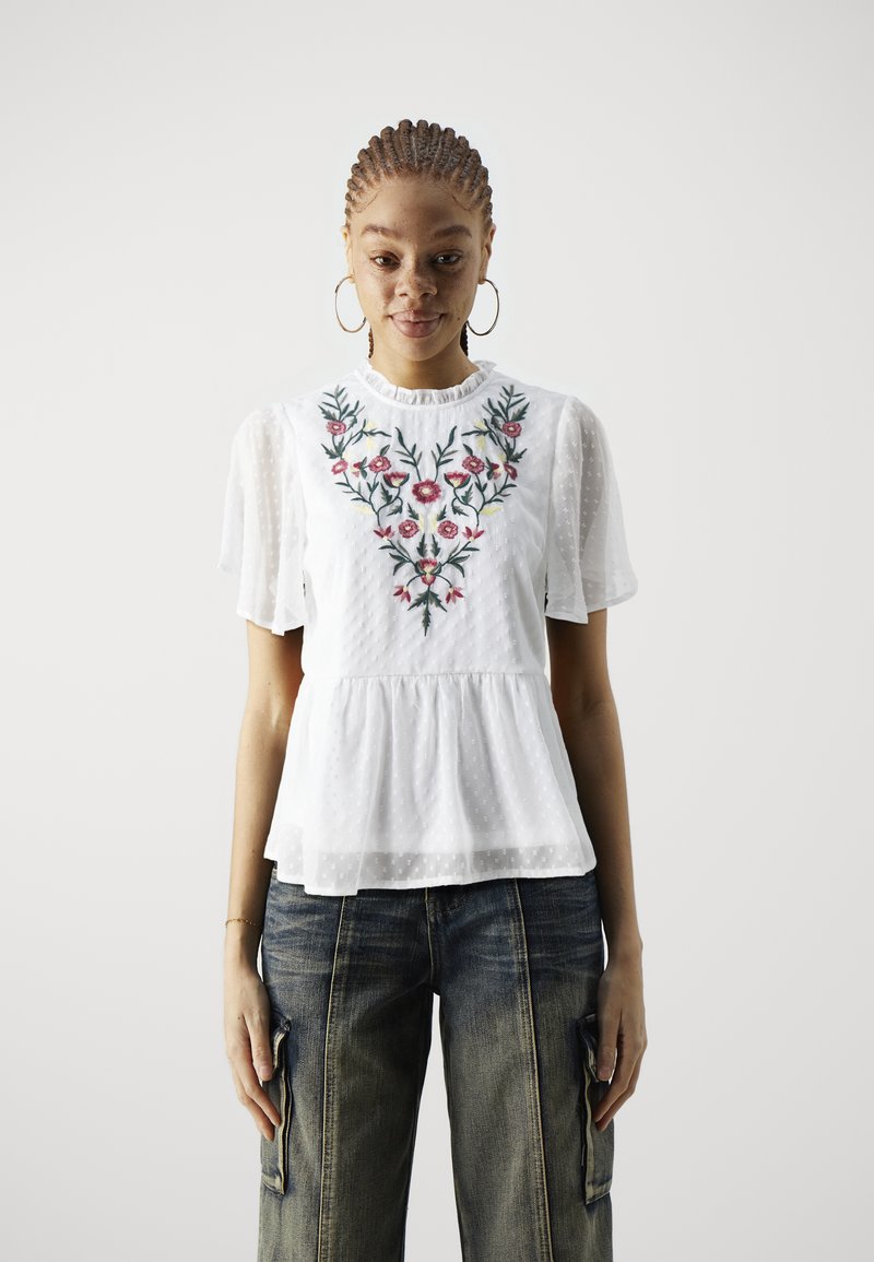 Vero Moda VMDAISEY PEPLUM - Blouse - bright white/white - Zalando.co.uk