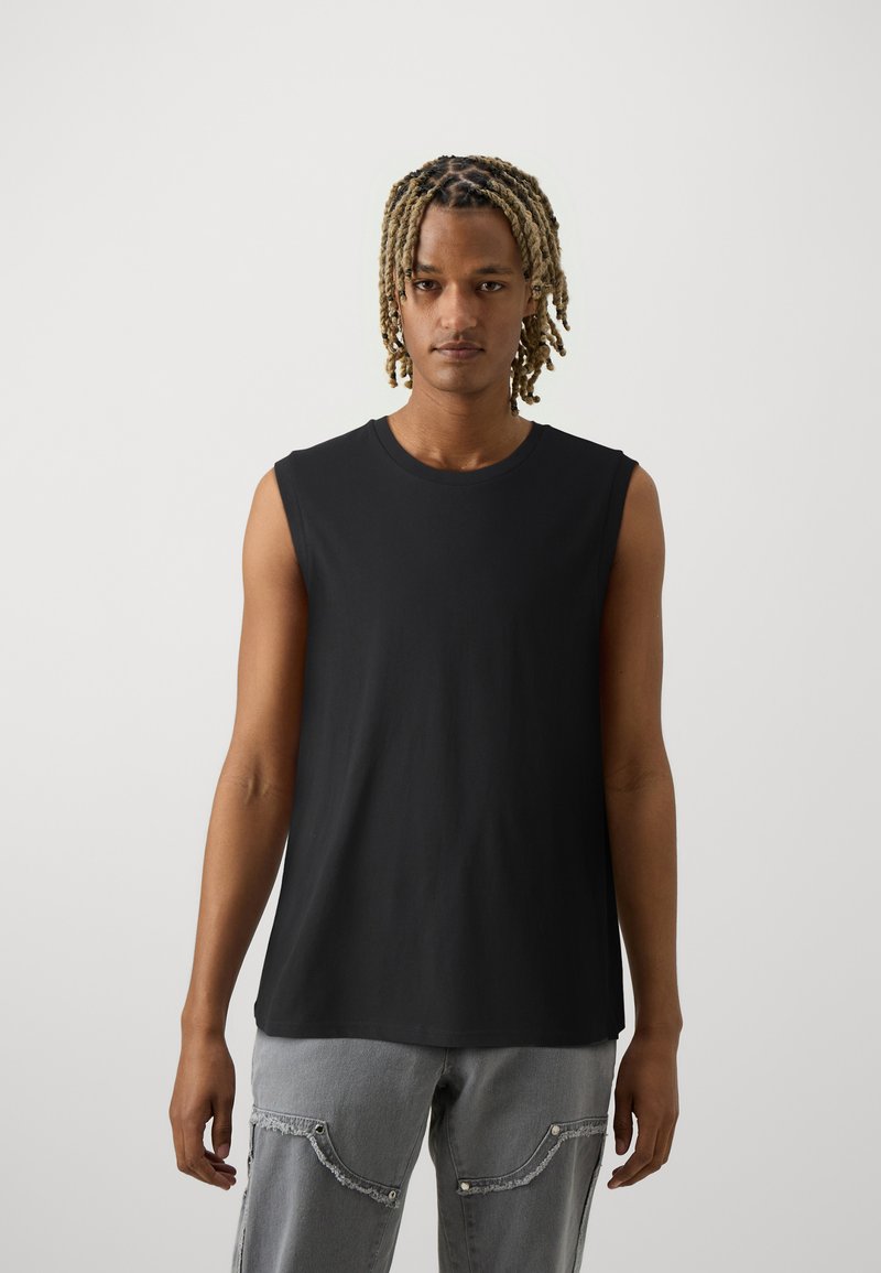GAP MUSCLE TANK - Topper - black/svart - Zalando.no