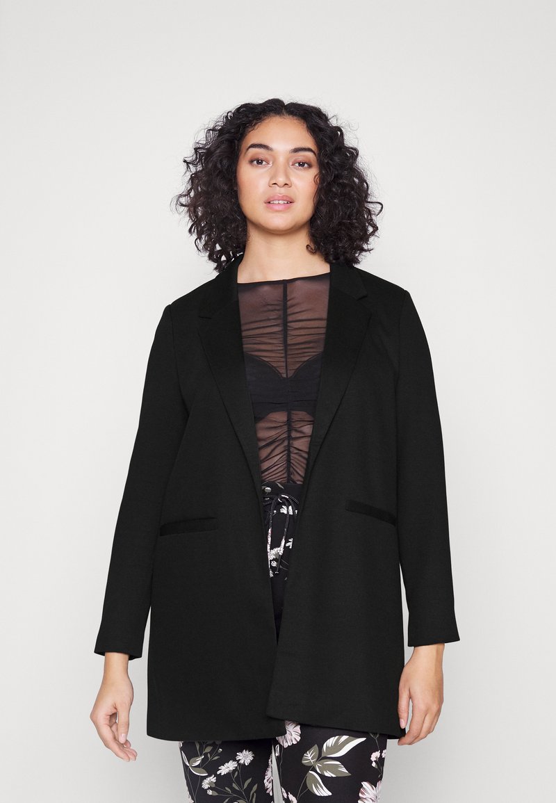 Vero Moda Curve VERINA LS NOOS - Blazer - black - Zalando.ie