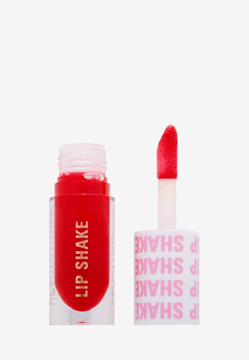 Makeup Revolution REVOLUTION LIP SHAKE - Gloss - strawberry red/rouge ...