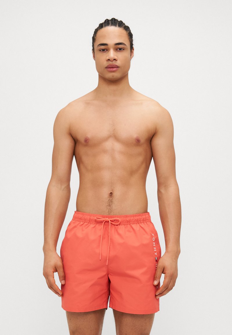 Tommy Hilfiger ORIGINAL MEDIUM DRAWSTRING - Badeshorts - pink poppy/pink - Zalando.de