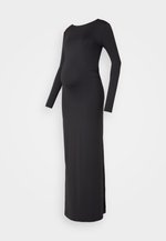ONLY MATERNITY OLMEA DEEP BACK DRESS - Maxi-jurk - black/zwart - Zalando.nl