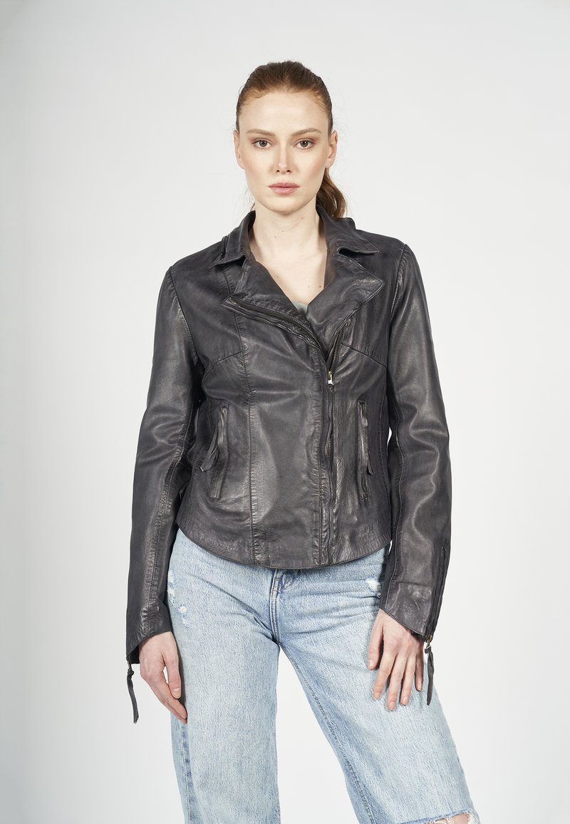 Freaky Nation RUBY FN LA - Lederjacke - moonless/schwarz - Zalando.at