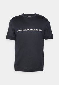 Emporio Armani Print T-shirt - blu navy/dark blue - Zalando