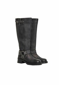 Pavement TAMERA VINTAGE - Cowboy- / Bikerboots - black matte/antracit ...