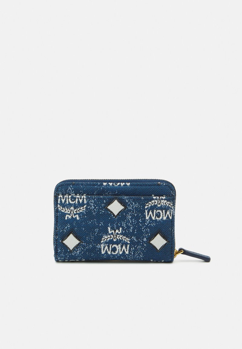 MCM AREN ZIPPED WALLET XMINI - Wallet - denim/blue denim - Zalando.co.uk