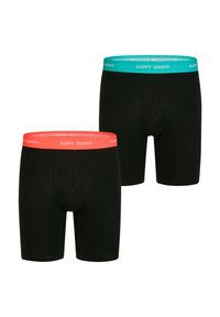Happy Shorts 2-PACK - Pants - black neon/grey - Zalando
