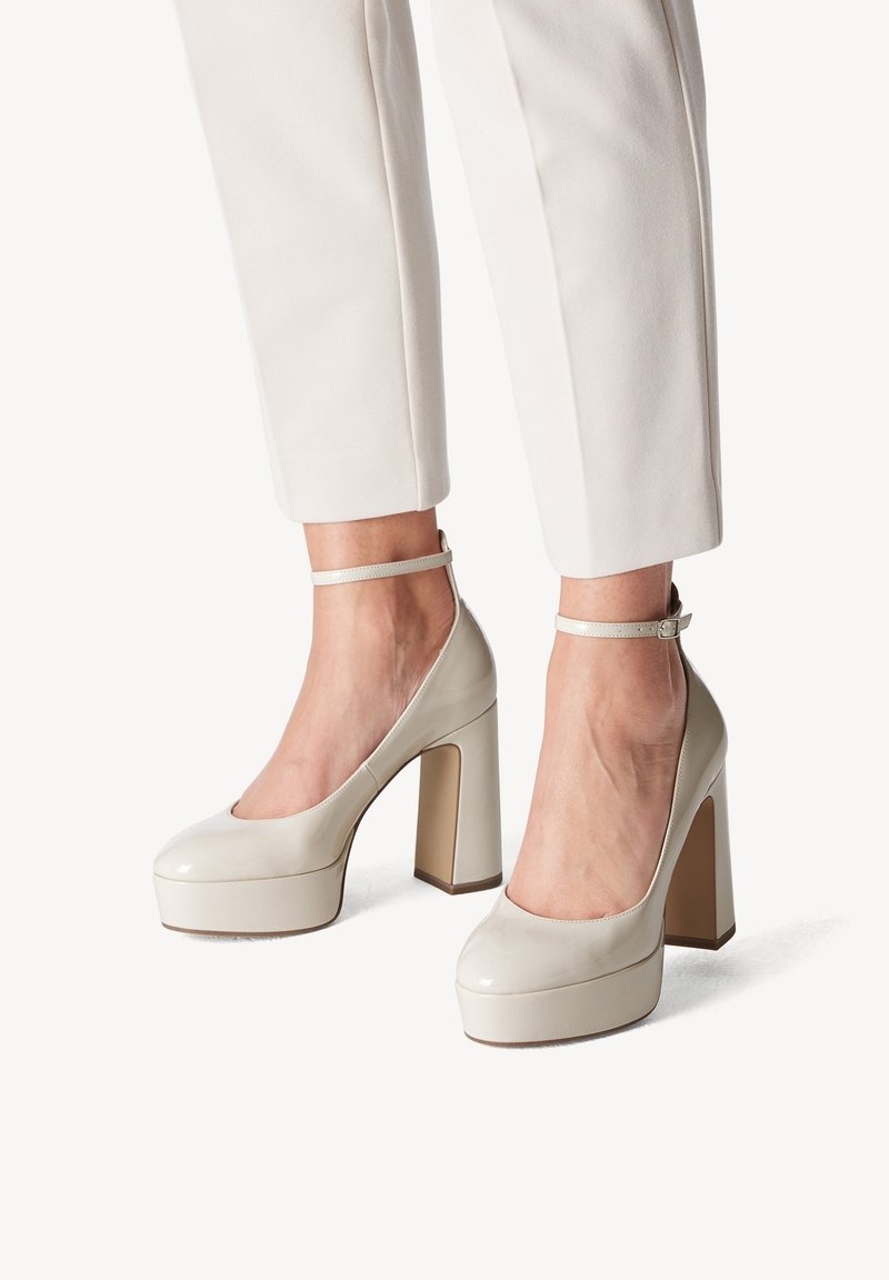 Tamaris Platform heels - ivory/beige - Zalando