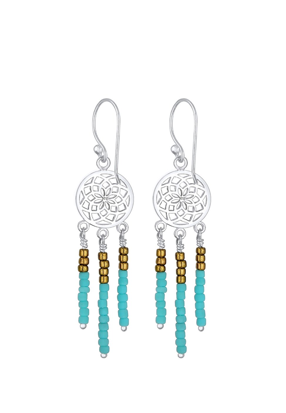 Silver earrings boho store