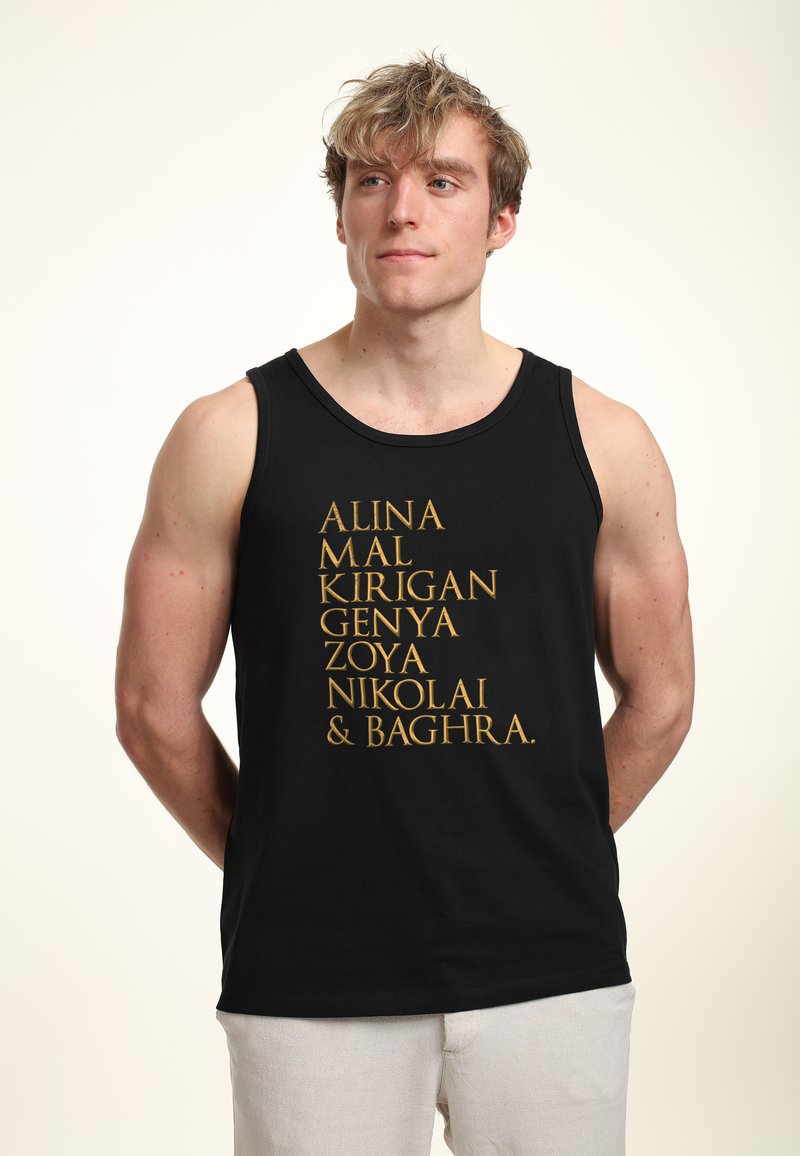Henry Tiger SHADOW AND BONE CHARACTER STACK - TANK TOP - Top - black ...
