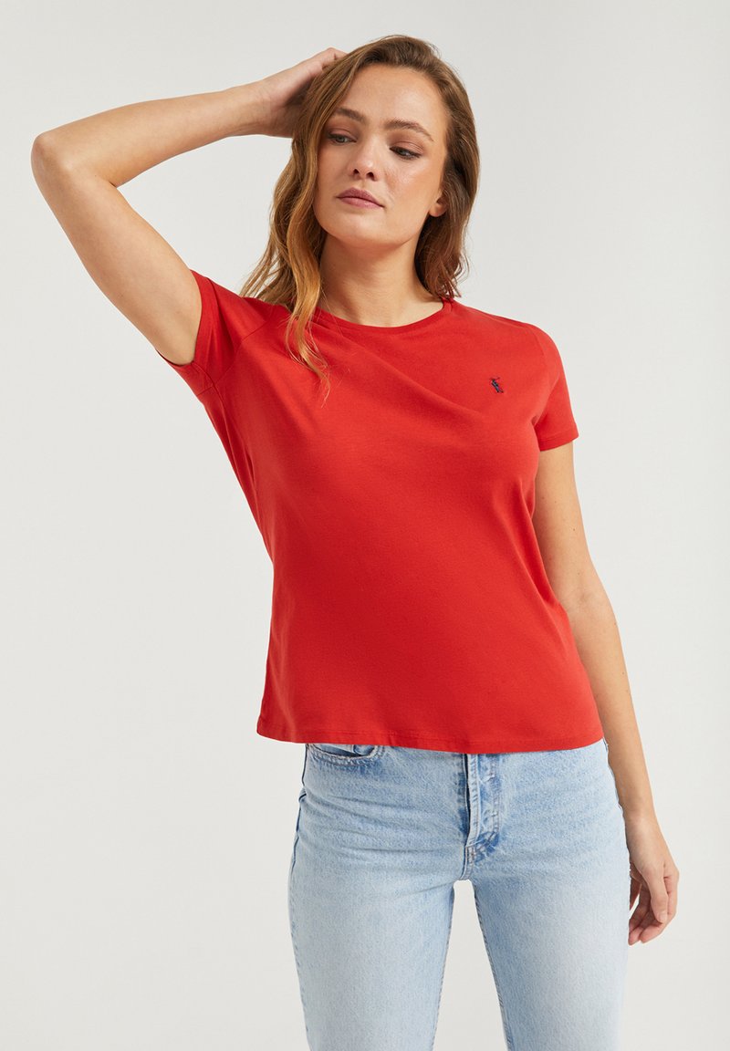 Polo Club SHORT SLEEVE RIGBY GO - T-Shirt basic - red/rot - Zalando.de