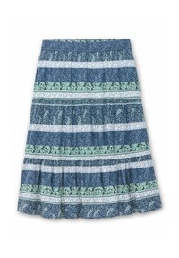 Sheego VOLANT - A-Linien-Rock - blau gemustert/blau - Zalando.de
