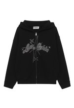 LOW LIGHTS STUDIOS® STARGAZE RHINESTONE ZIP HOODIE - Zip-up sweatshirt ...